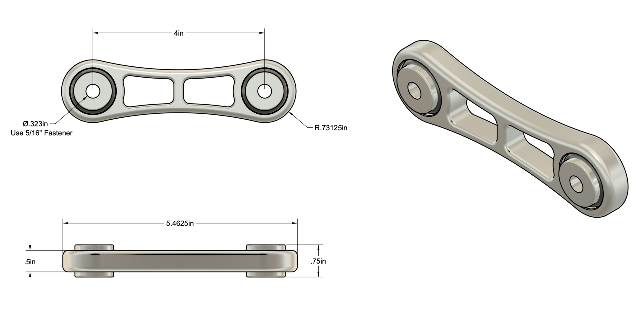Dog Bone Exhaust Hanger – Deeds Engineering